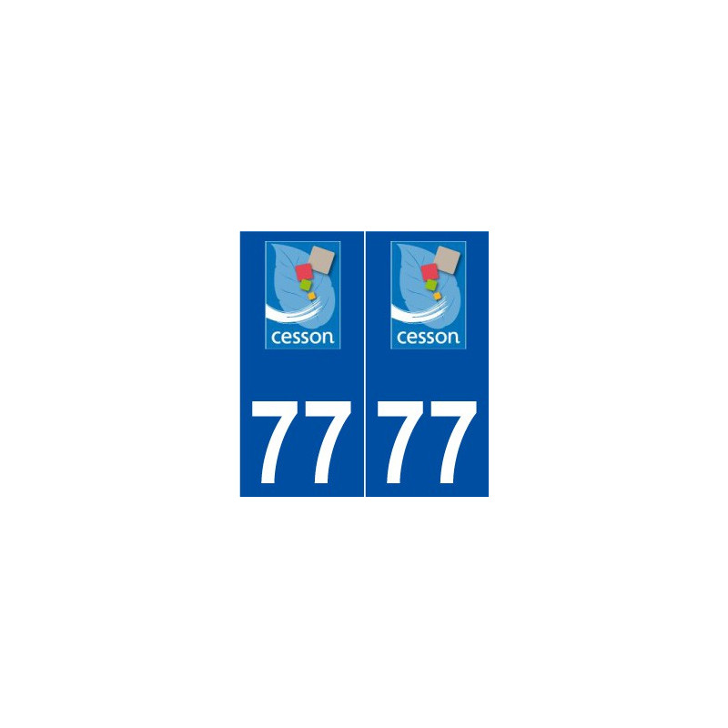 77 Cesson logo autocollant plaque stickers ville | eBay