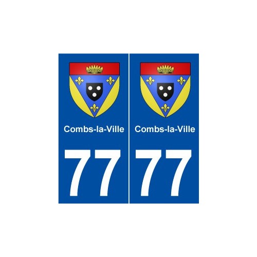 77 Combs-la-Ville blason autocollant plaque stickers ville | eBay