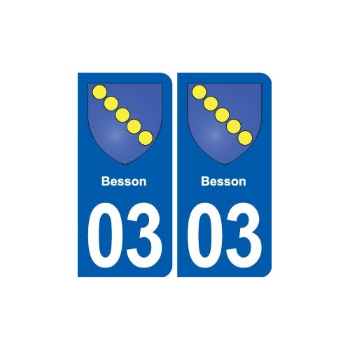 03 Besson blason ville autocollant plaque stickers | eBay