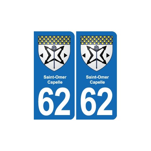 62 Saint-Omer-Capelle blason autocollant plaque stickers ville | eBay