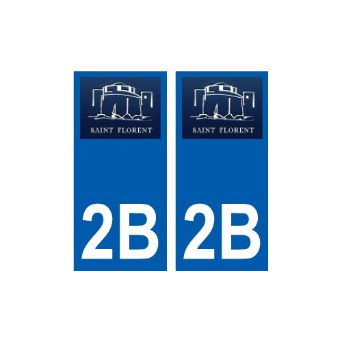 2B Saint-Florent logo autocollant plaque stickers ville | eBay