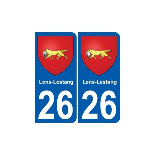 26 Lens-Lestang blason autocollant plaque stickers ville | eBay