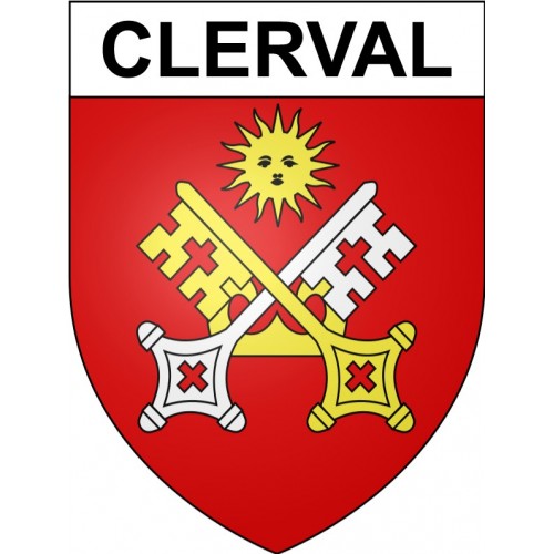 Clerval 25 ville Stickers blason autocollant adhésif | eBay