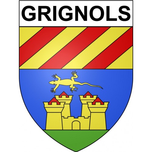 Grignols 33 ville Stickers blason autocollant adhésif | eBay
