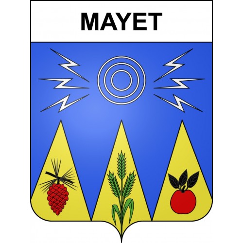 Mayet 72 ville sticker blason écusson autocollant adhésif | eBay