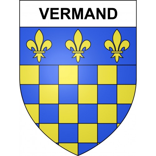 Vermand 02 ville sticker blason écusson autocollant adhésif | eBay