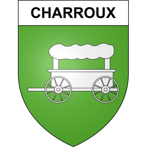 Charroux 03 ville sticker blason écusson autocollant adhésif | eBay