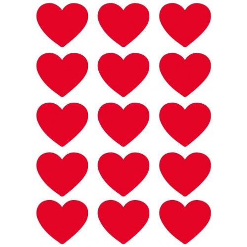 Coeurs autocollant sticker adhesif sticker