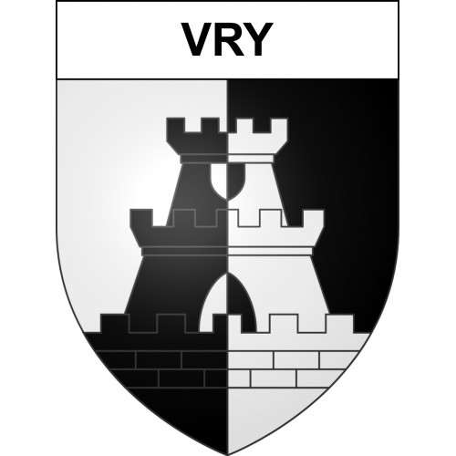 Vry 57 ville Stickers blason autocollant adhésif sticker écusson