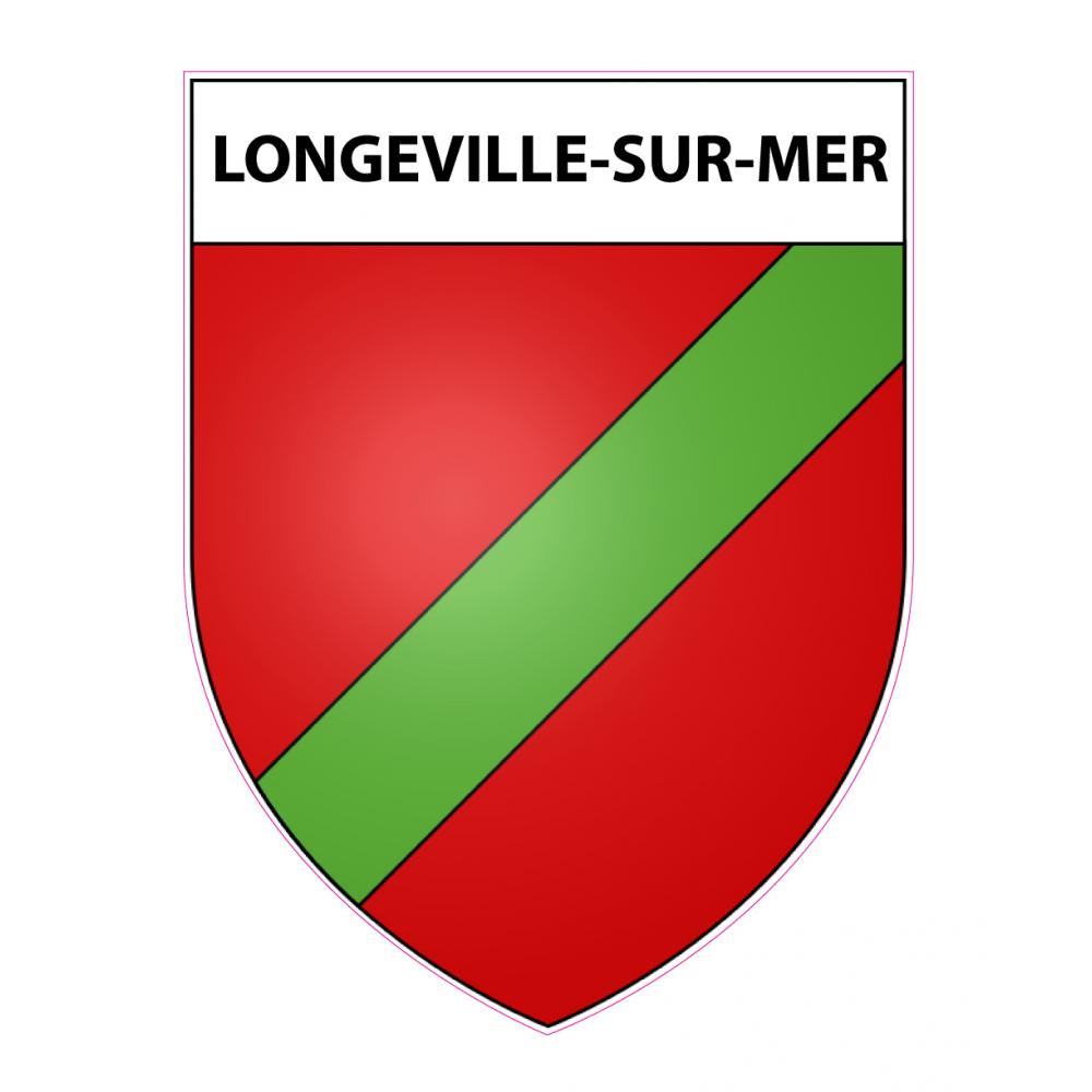 Longeville-sur-Mer 85 ville sticker blason écusson autocollant adhésif ...