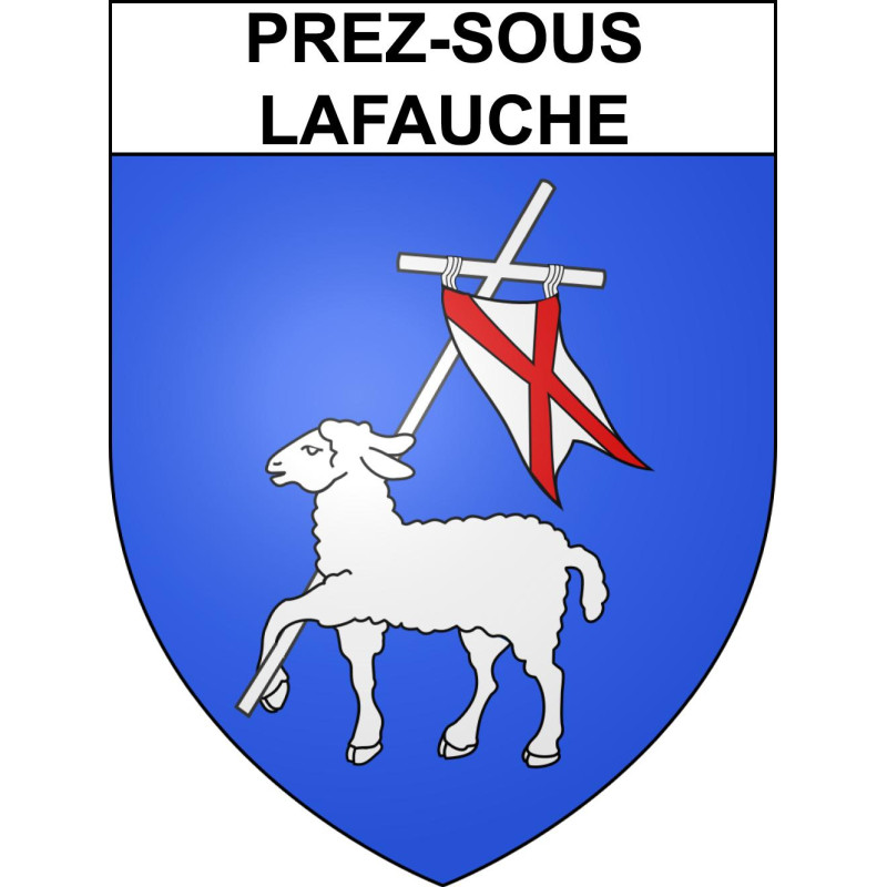 Prez-sous-Lafauche 52 ville sticker blason écusson autocollant adhésif ...