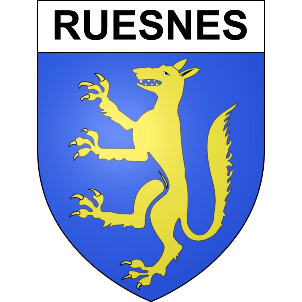 Ruesnes 59 ville sticker blason écusson autocollant adhésif | eBay