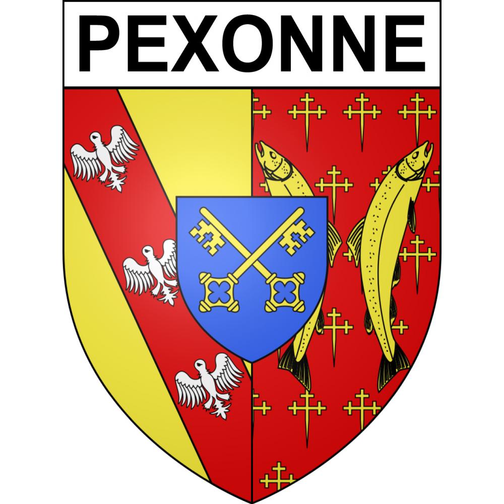 Pexonne 54 ville Stickers blason autocollant adhésif sticker écusson