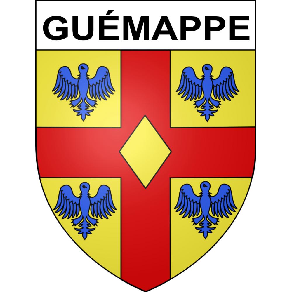 Guémappe 62 ville Stickers blason autocollant adhésif sticker écusson
