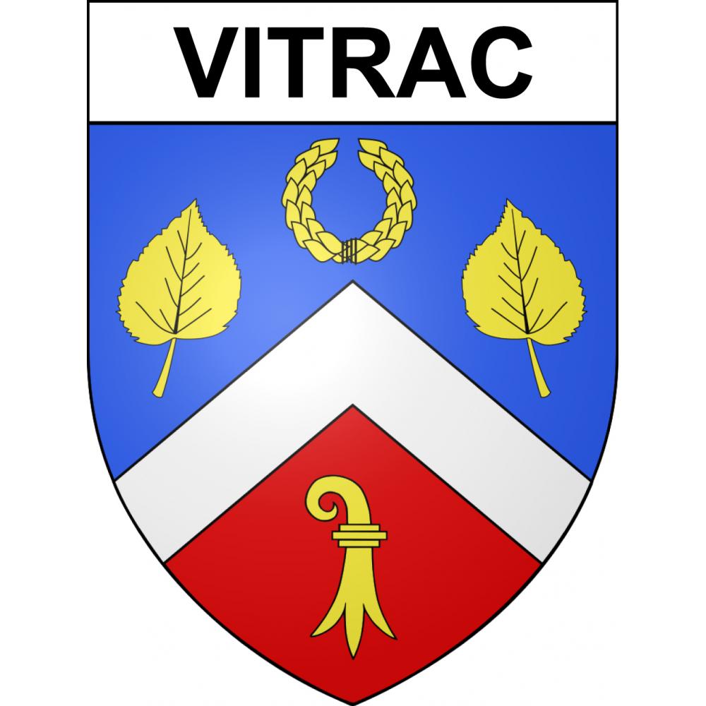 Vitrac 63 ville Stickers blason autocollant adhésif sticker écusson
