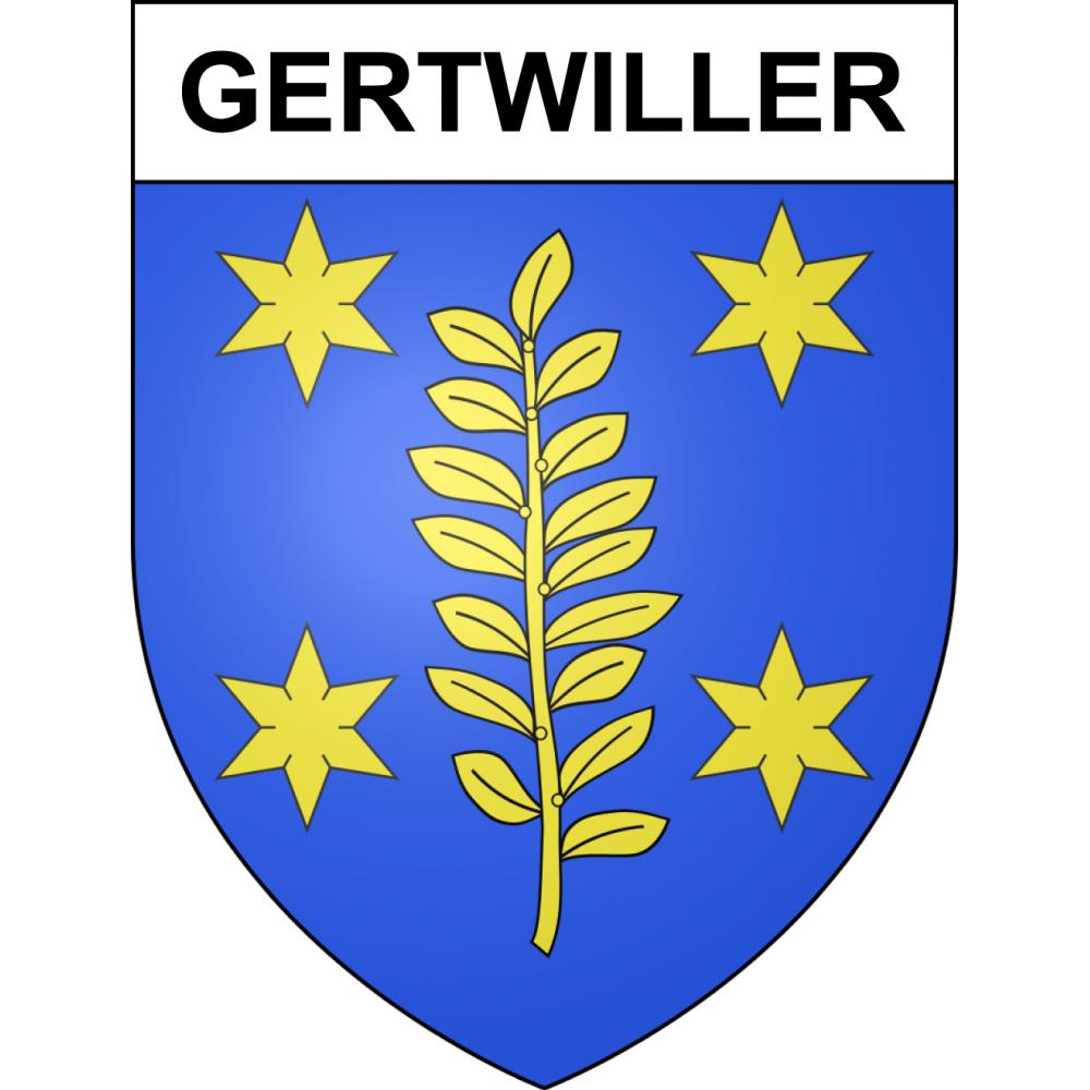 Gertwiller 67 ville Stickers blason autocollant adhésif sticker écusson