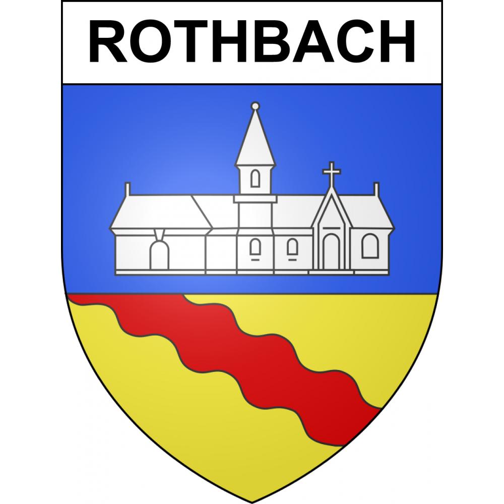Rothbach 67 ville Stickers blason autocollant adhésif sticker écusson