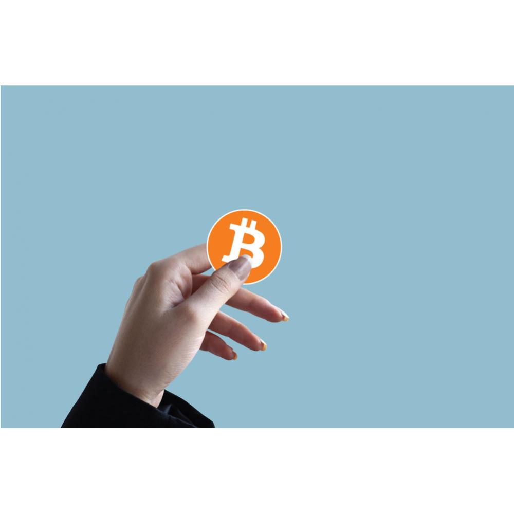 Bitcoin logo autocollant sticker logo398