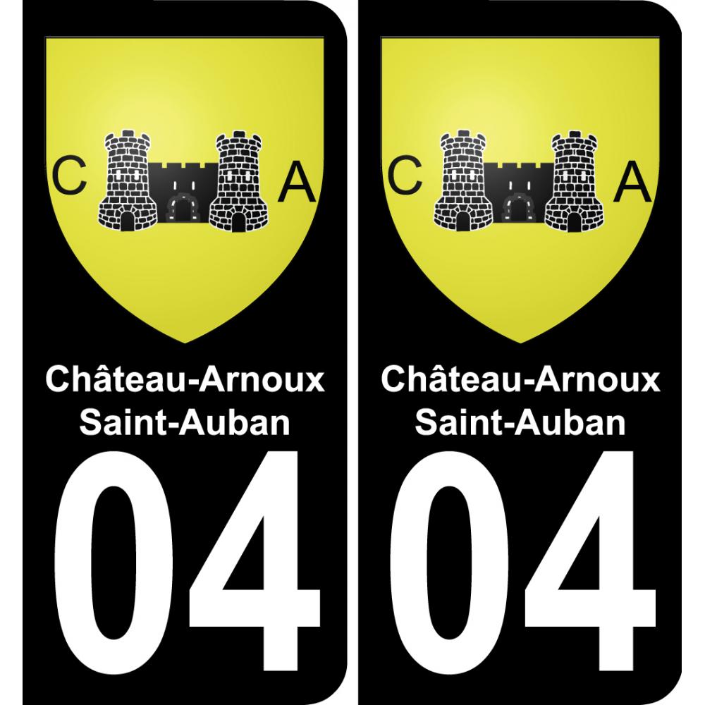 04 Château-Arnoux-Saint-Auban autocollant sticker plaque ...