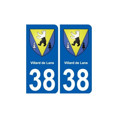 38 Villard-de-Lans blason ville autocollant plaque stickers | eBay