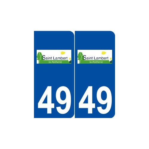 49 Saint-Lambert-la-Potherie logo autocollant plaque stickers ville | eBay